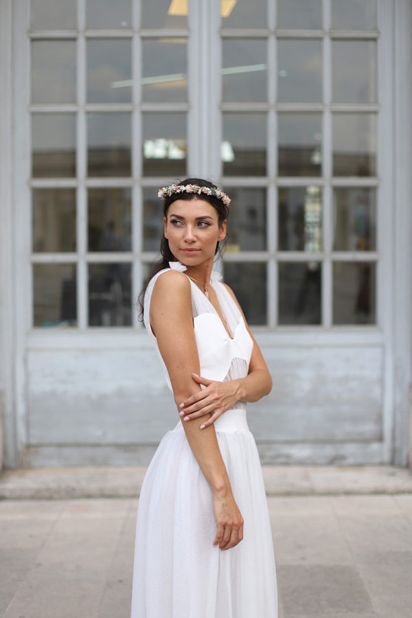 MILA - robe de mariée en tulle - made in France - Julie Bauer Paris